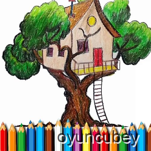 Tree House Coloring Book Game | Play Free Platform Games